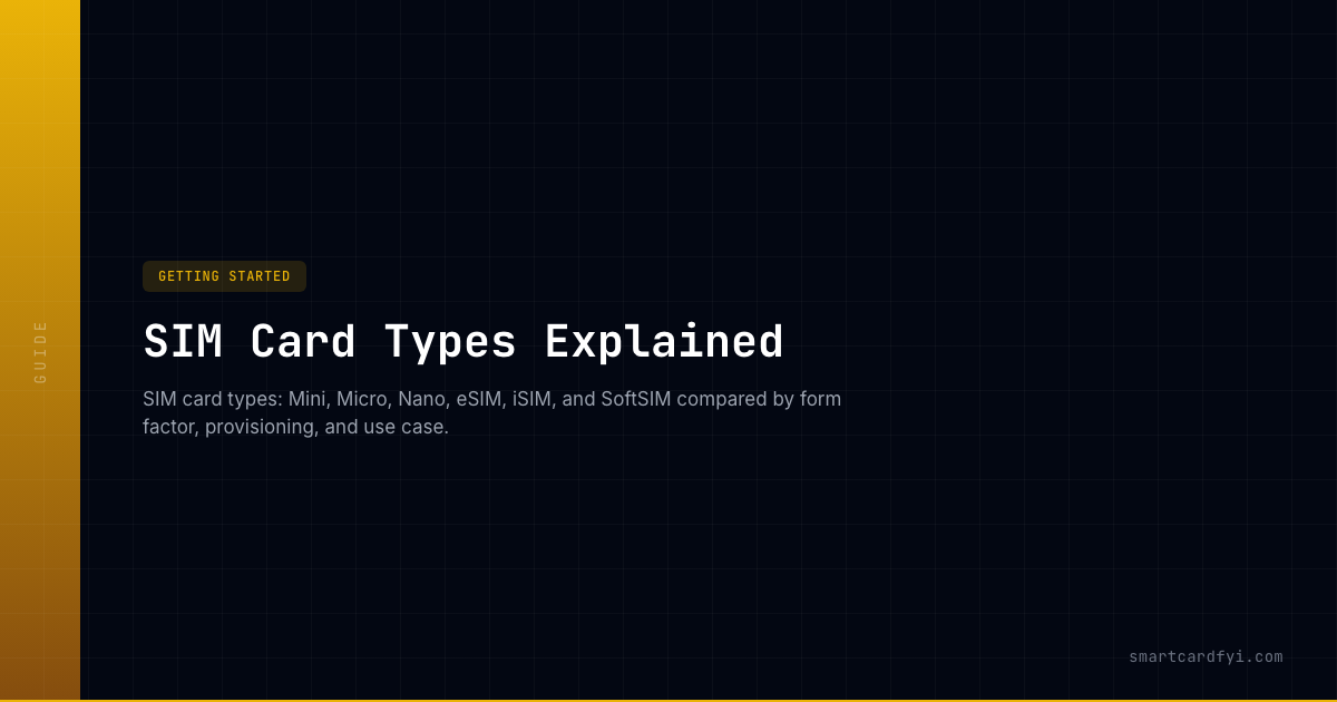 SIM Card Types Explained — SmartCardFYI